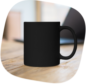 Great ideas for customizing black coffee mugs