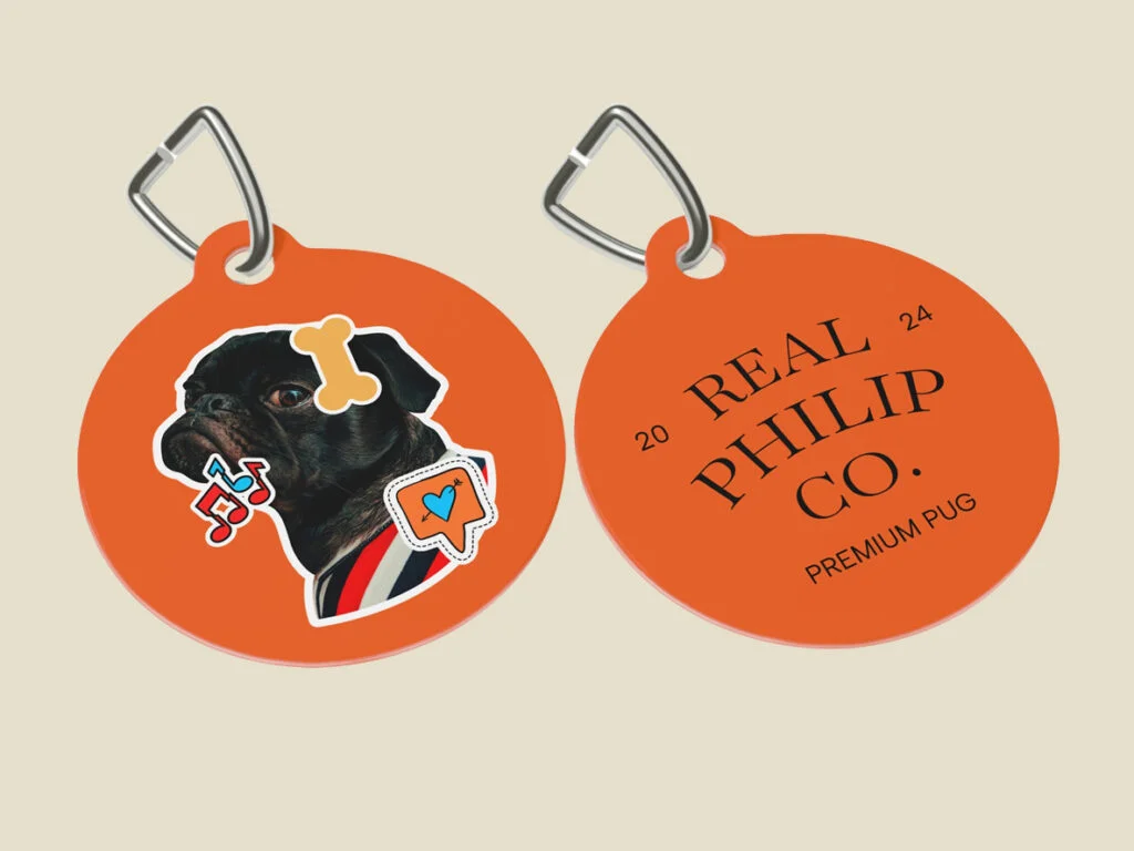 Create custom dog tags for your pets or selling online