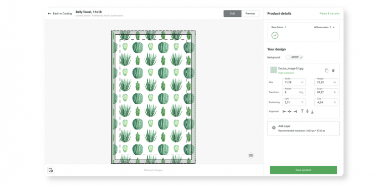 Custom Towels – Make your own towels from $4.48 | Printify