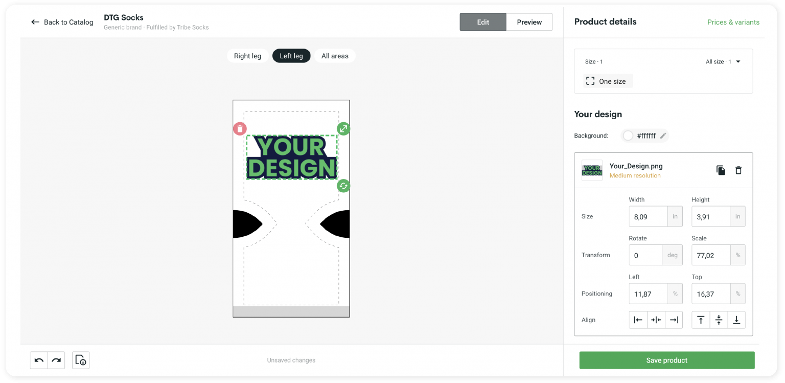 Custom Socks from $7.24 | Design Your Own Socks