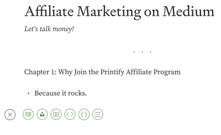 Excel in Affiliate Marketing on Medium With Printify