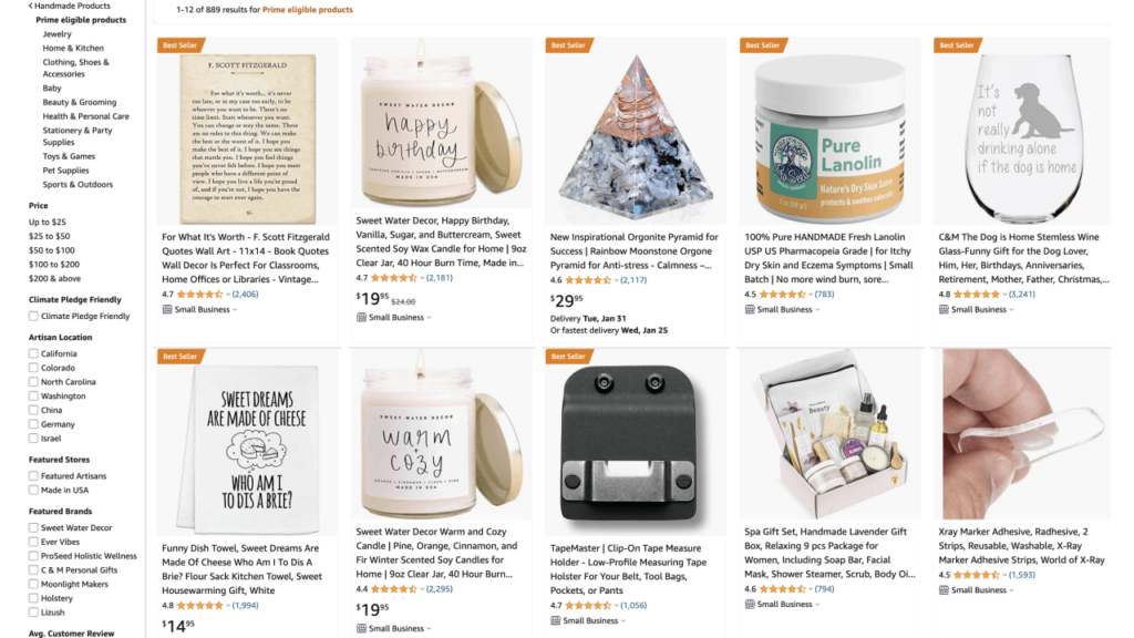 Amazon Handmade vs Etsy: The Comparison (2023) – Printify