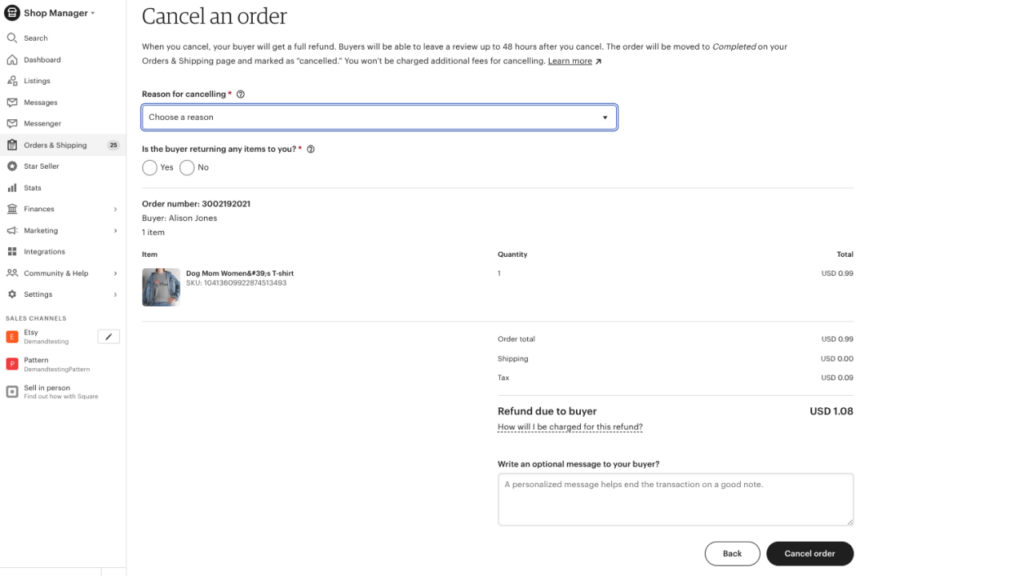 How to Cancel an Etsy Order as a Buyer or Seller in 2024