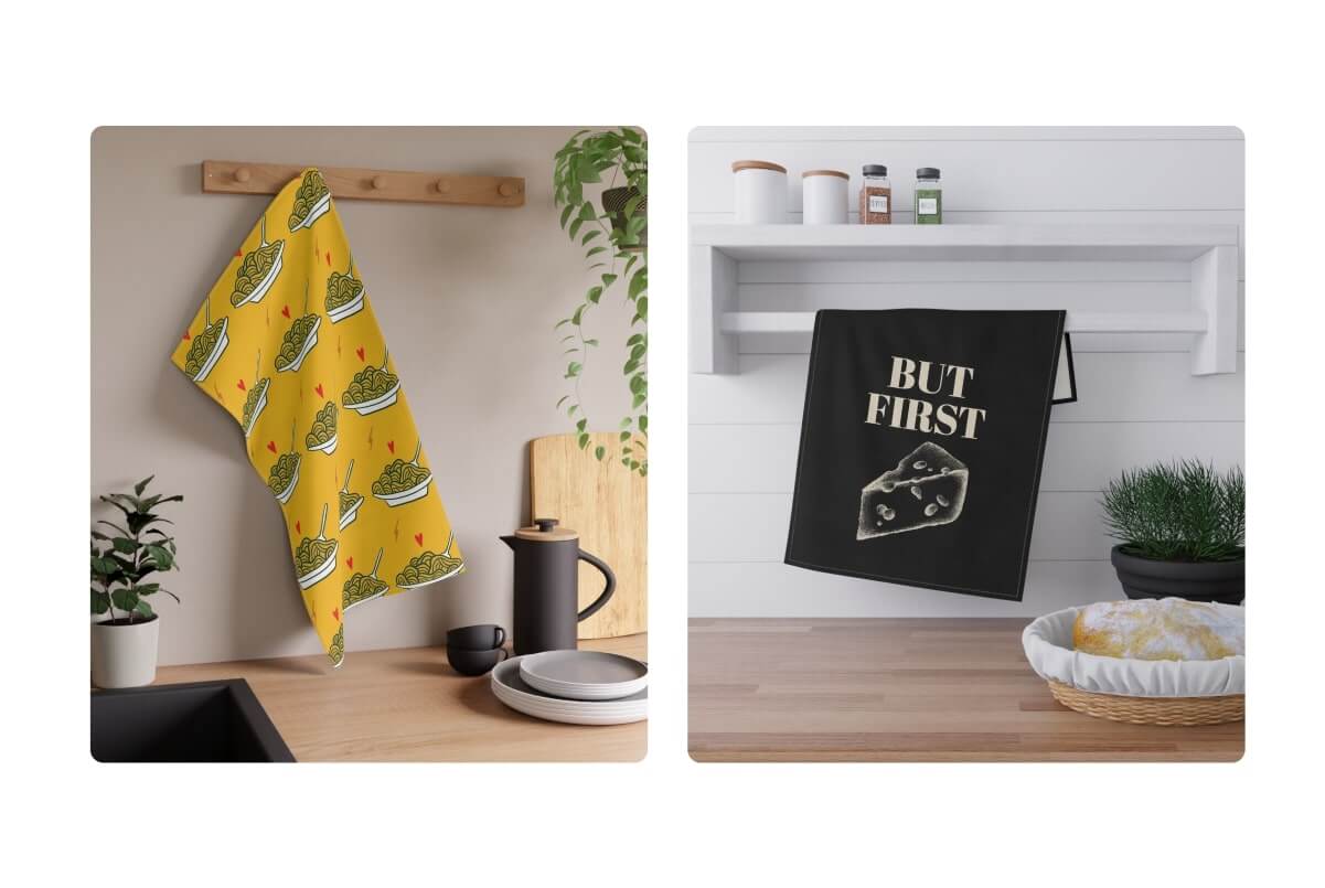 Design Personalized Kitchen Towels With Printify