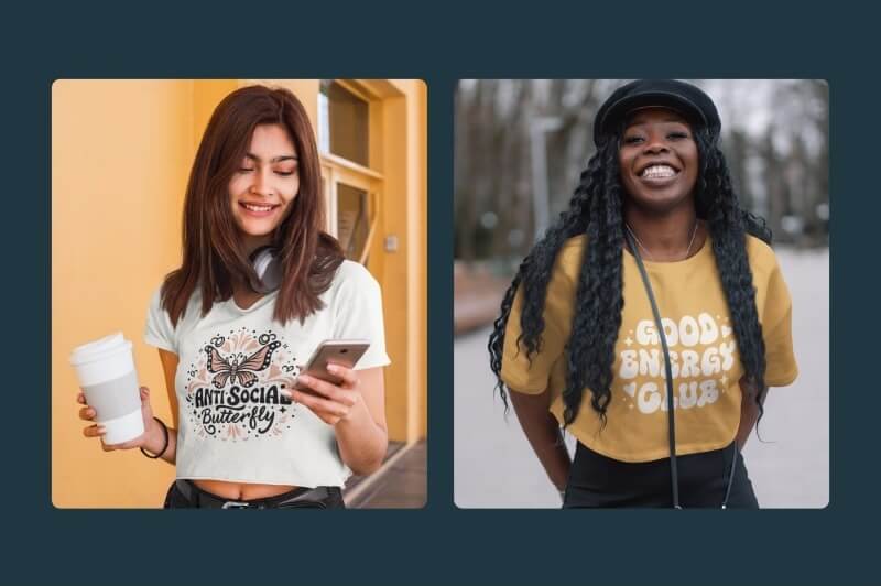 Design Your Own Custom Crop Tops | Print on Demand