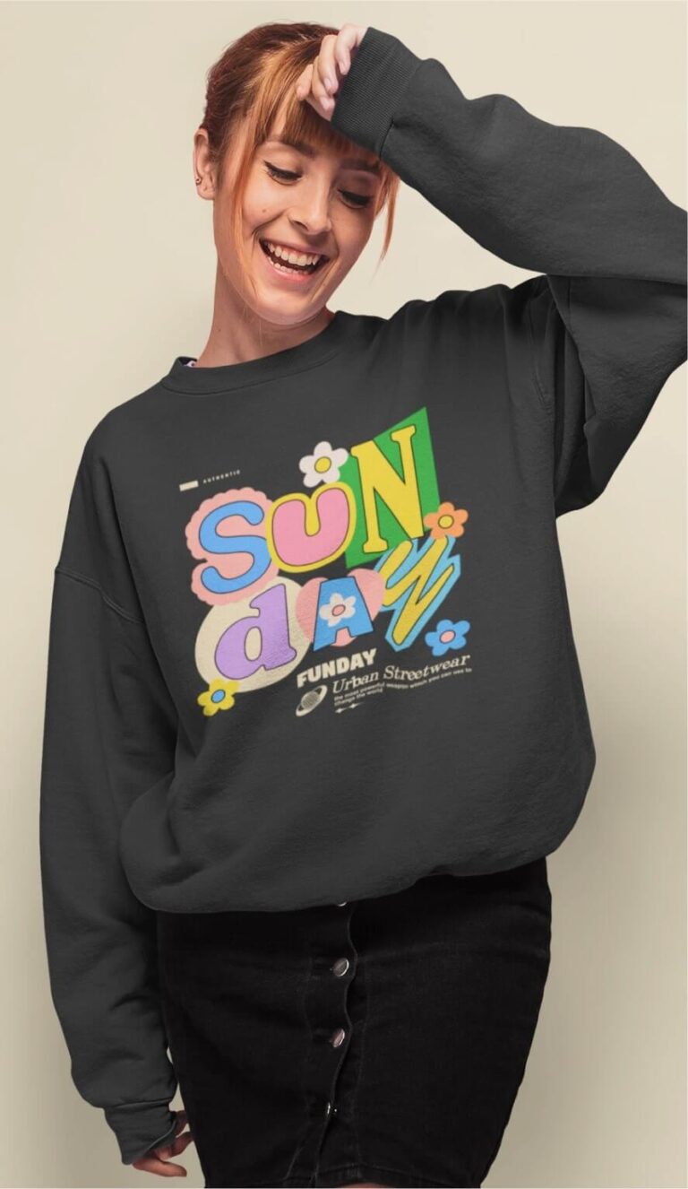 Design crewneck sweatshirts with no minimum order