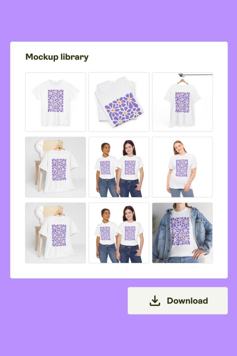Free Mockup Generator for custom product templates