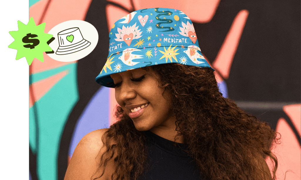 Design custom bucket hats for yourself or to sell online