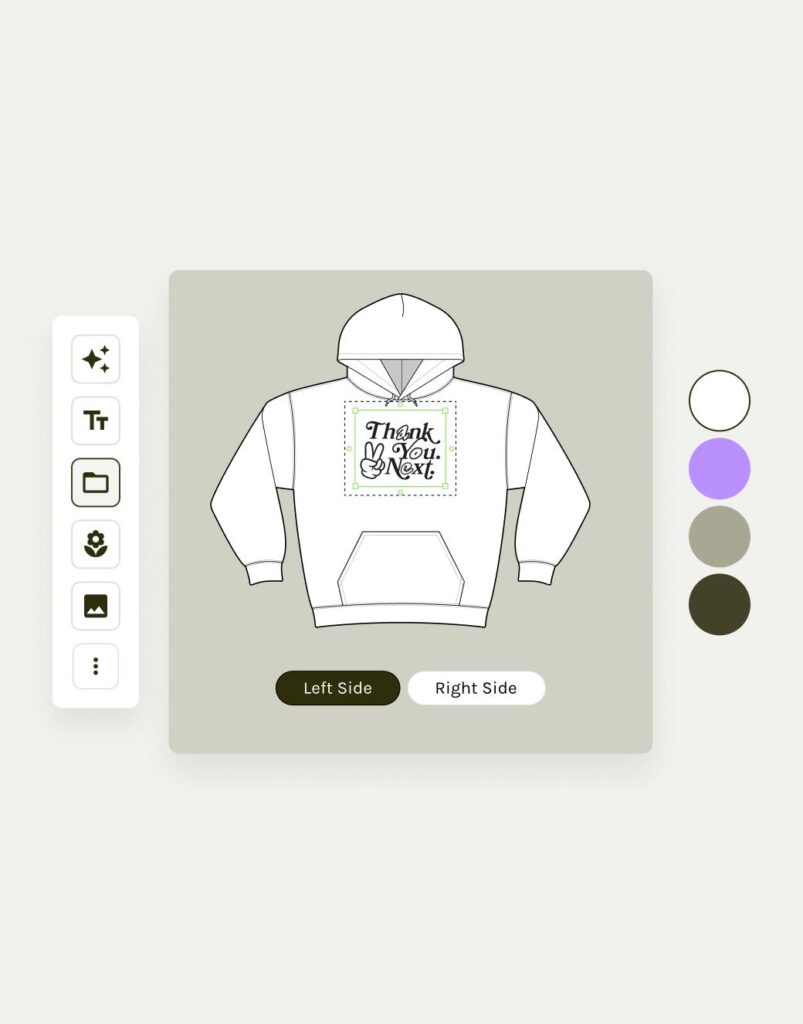 Create custom hoodies to wear or sell with Printify