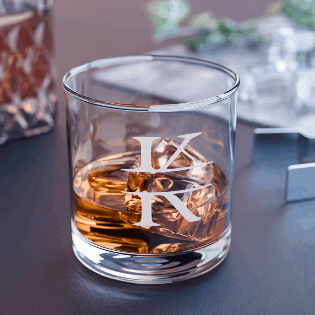 Custom whiskey glasses for gifts, bars, and bulk orders
