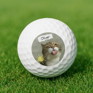 Make custom golf balls with your own logo or photo
