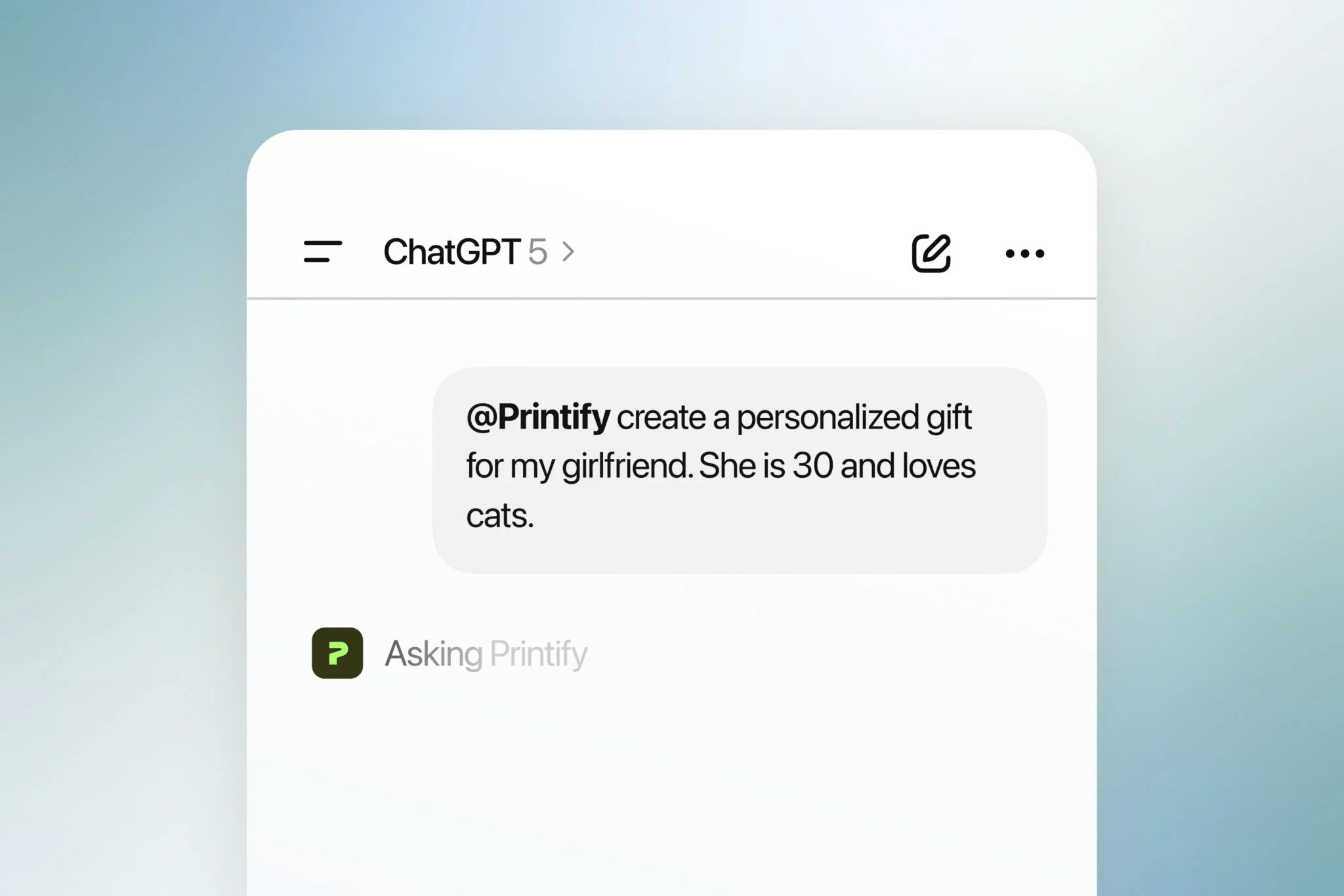 ChatGPT gift ideas made easy with Printify